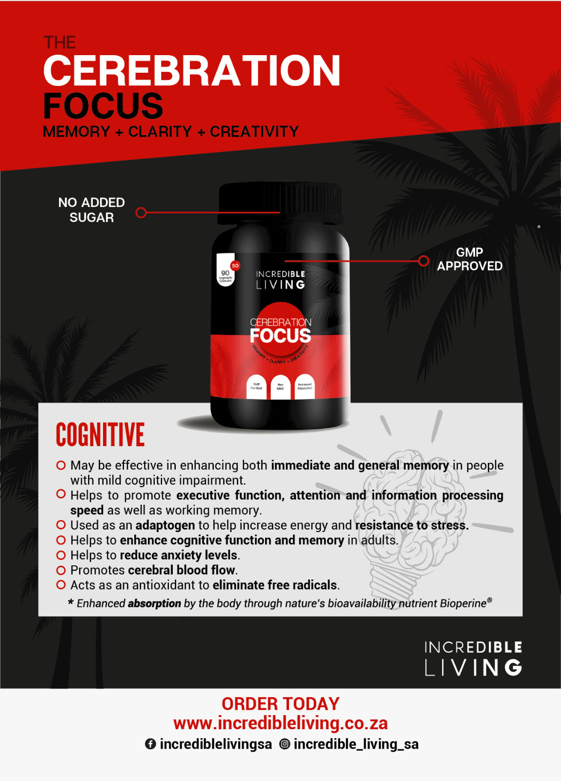 Cerebration Product Detailer – Incredible Living SA